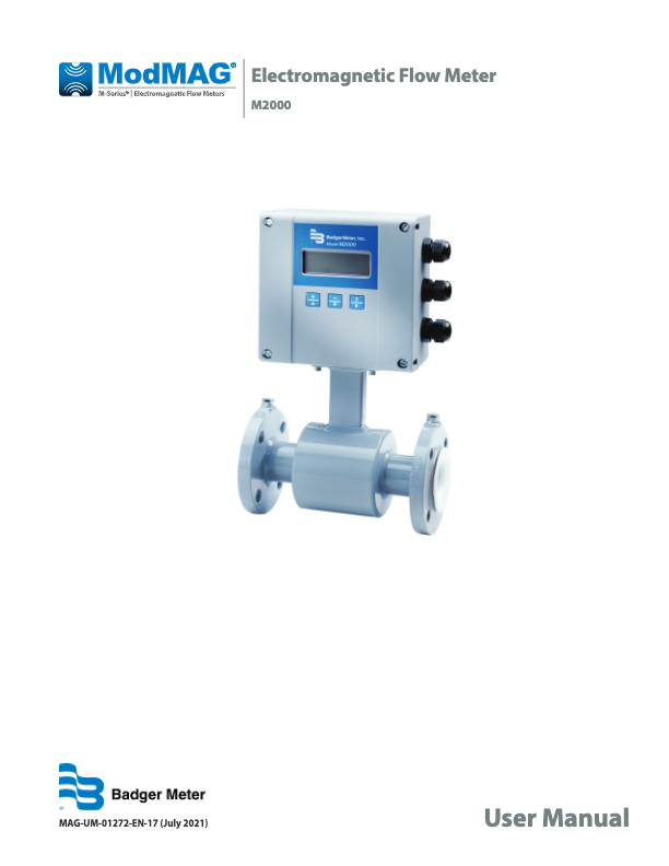ModMAG M2000 Manual_Badger Meter Electromagnetic Flow Meter_M-Series ...
