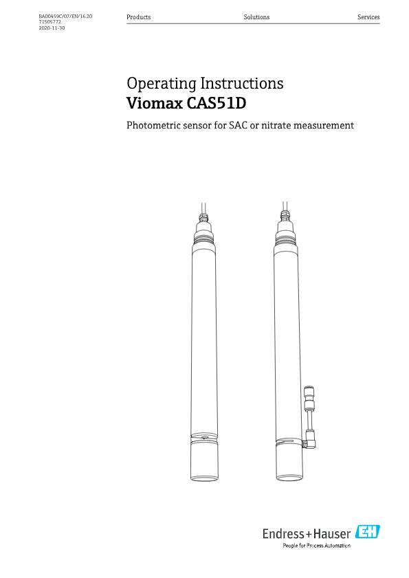 Viomax CAS51D_E+H_Manual_BA00459CEN_1620 | ENVIMART